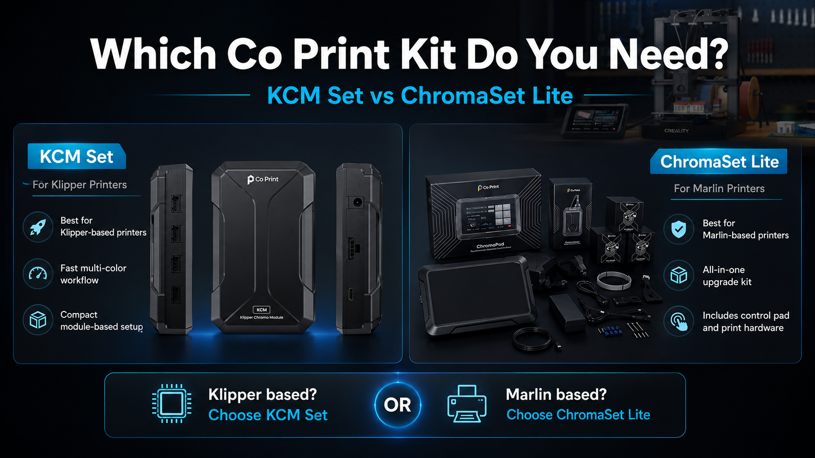 Which Co Print Kit Do You Need? KCM Set vs ChromaSet Lite