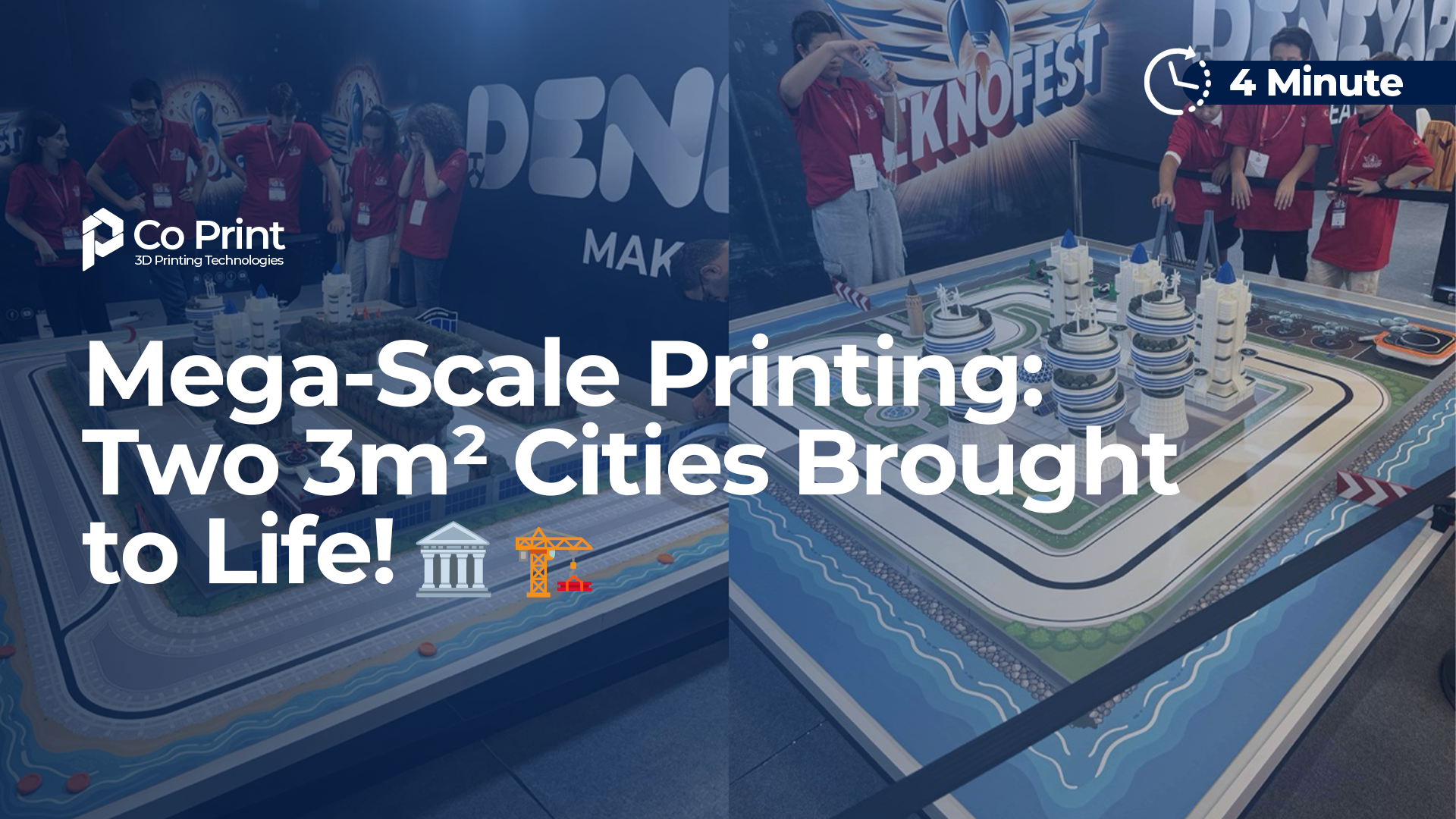 Mega-Scale Printing: Two 3m² Cities Brought to Life! 🏛️ 🏗️ – Co Print