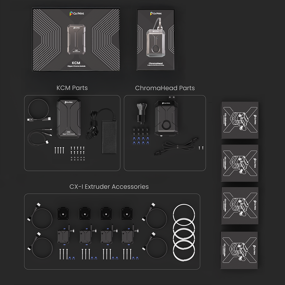 Co Print KCM Set | Multi-Color 3D Printing Upgrade Kit for Klipper