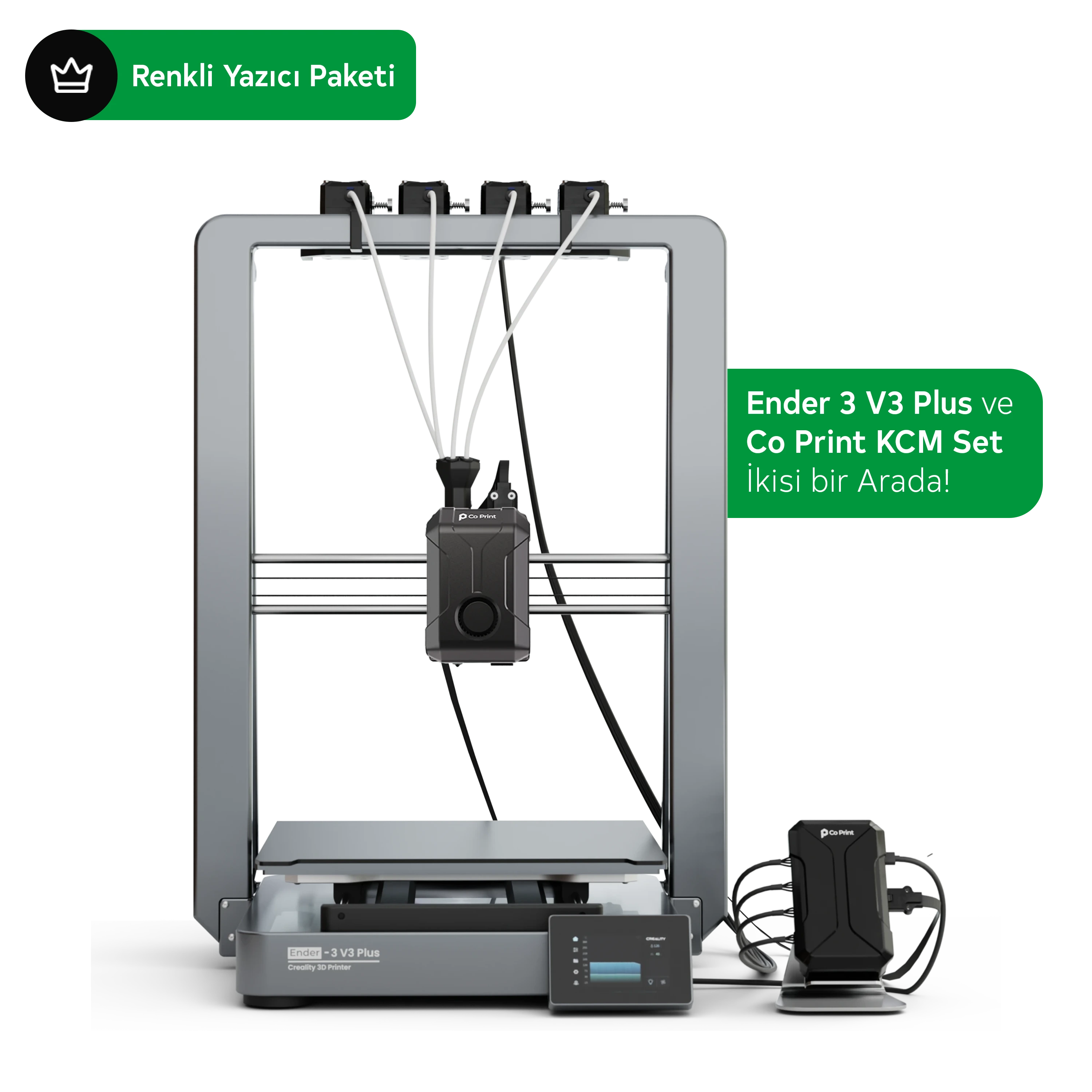 Creality Ender 3 V3 Plus Ve Co Print KCM Set Paketi creality-ender-3-v3-plus-ve-co-print-kcm-set-paketi